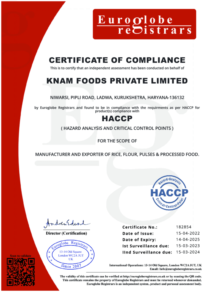 About Us | Leading Basmati Rice Exporter from India | Knam Foods